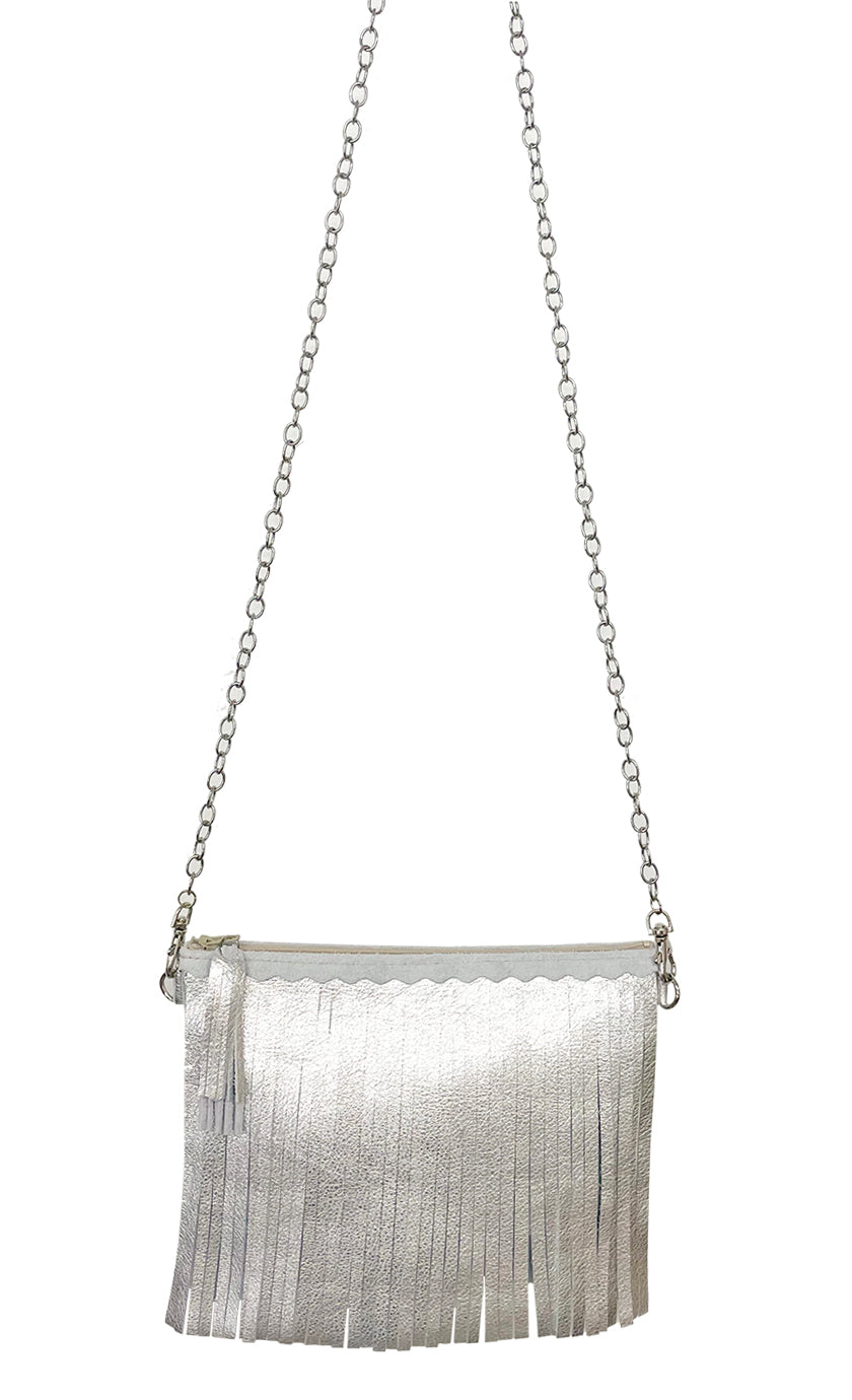 Maya Fringe Silver – Lara B. Designs, Inc.